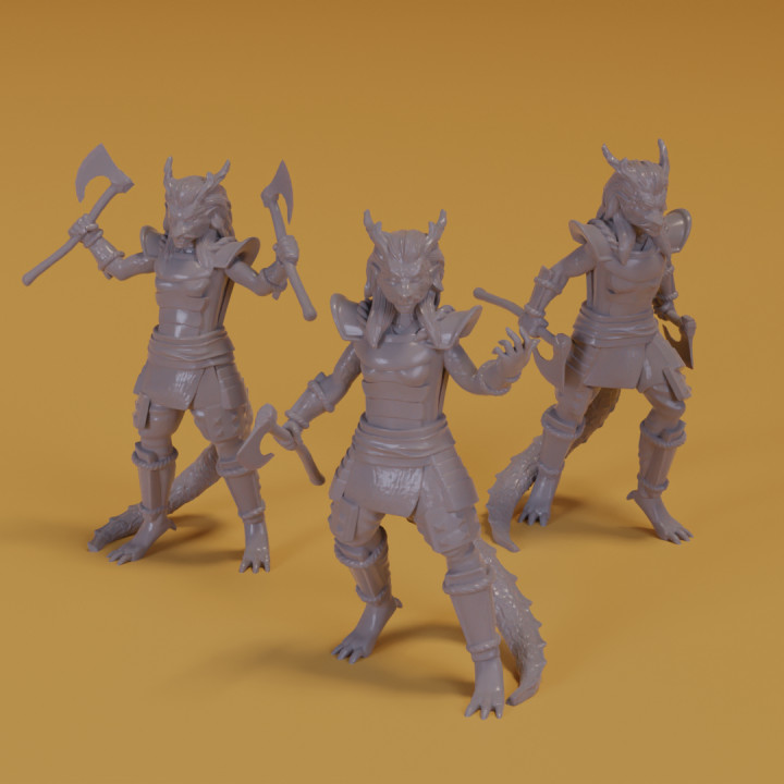 3D Printable October 2023 Release - Ryuseijin race, Abe Clan by Steam Tatsu