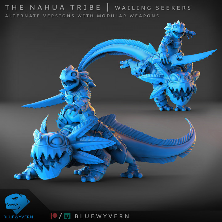 3D Printable The Nahua Tribe - Complete Set B (Modular) by BlueWyvern