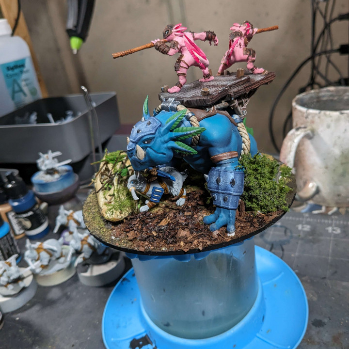 3D Printable The Nahua Tribe - Battle Beast Khuma (Early Access Mini ...