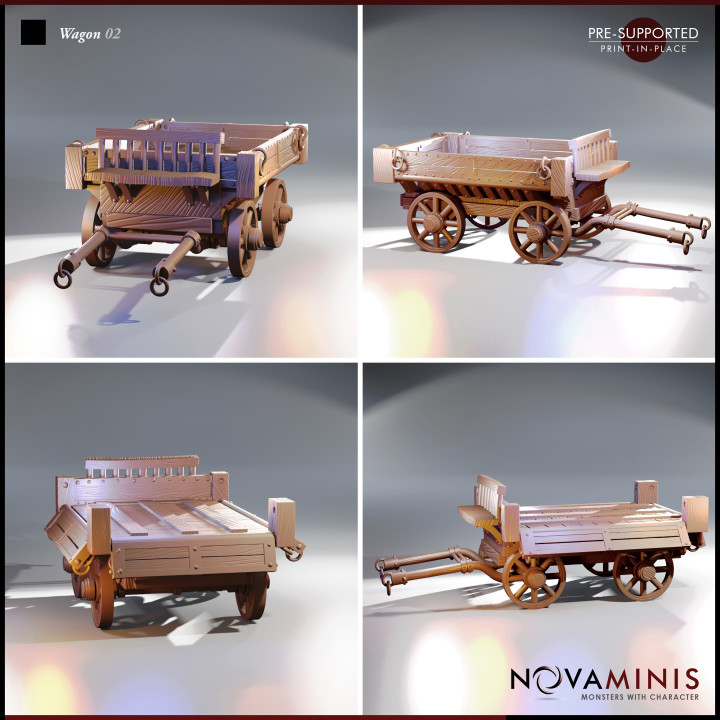 3D Printable Wagon 02 by NOVAMINIS