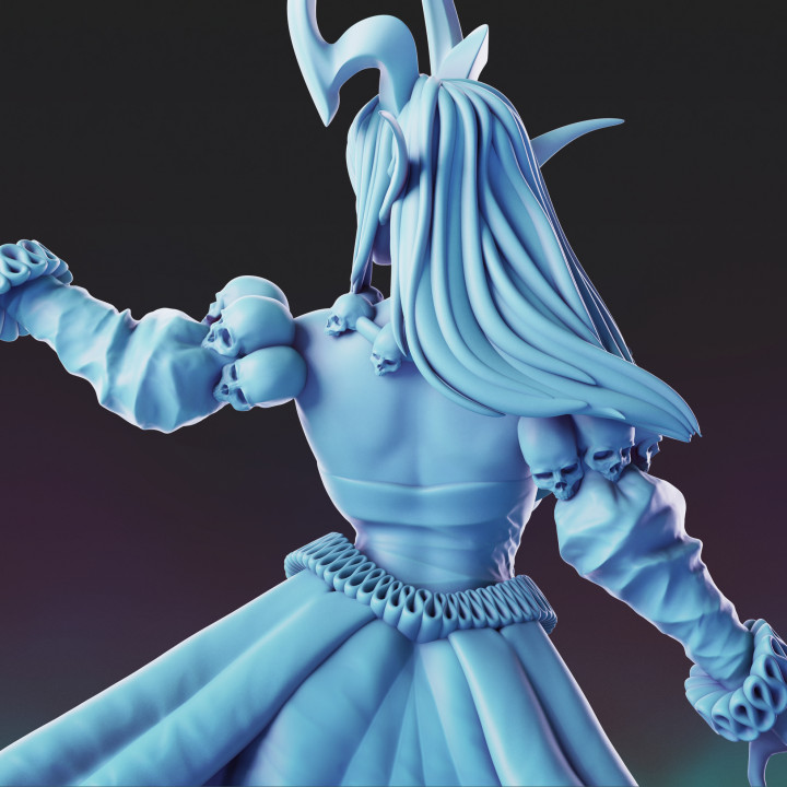 3D Printable Cursed Elf Banshee - Pose 4 + Pinup by PSMiniatures