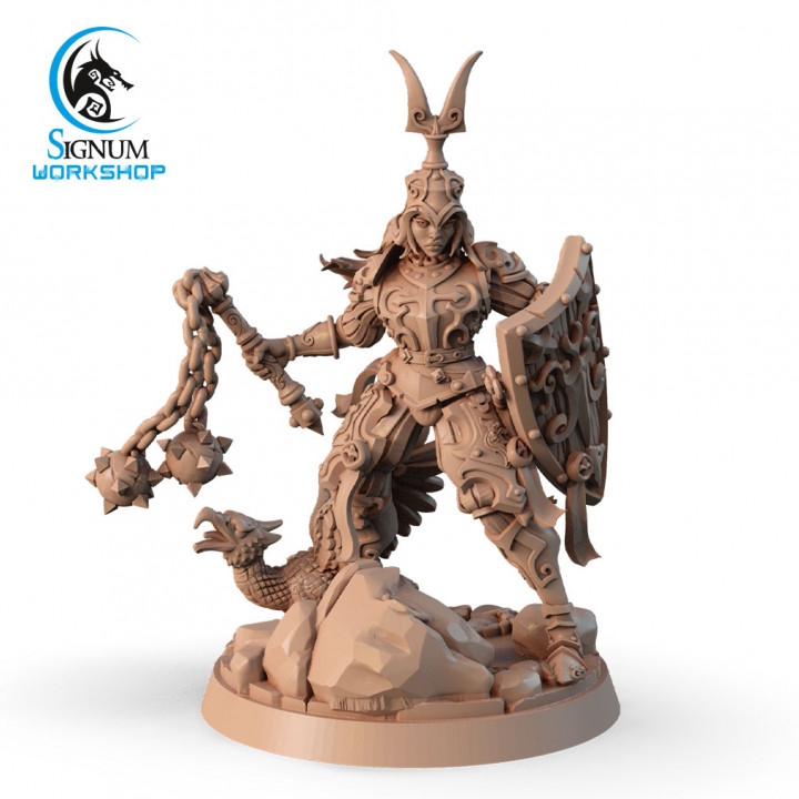 3D Printable Guard with Morgenstern, the Red Falcon infantry by Signum ...