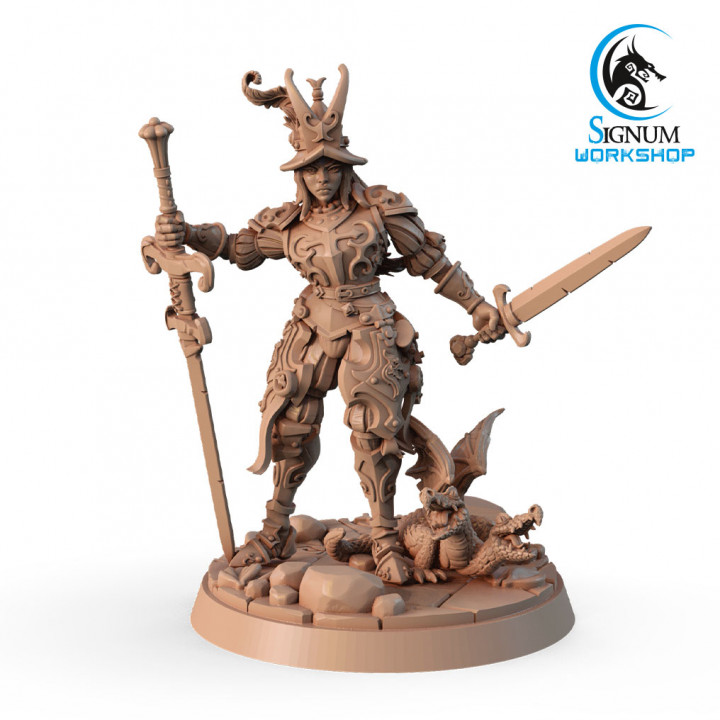3D Printable Guard with two swords, the Red Falcon infantry by Signum ...