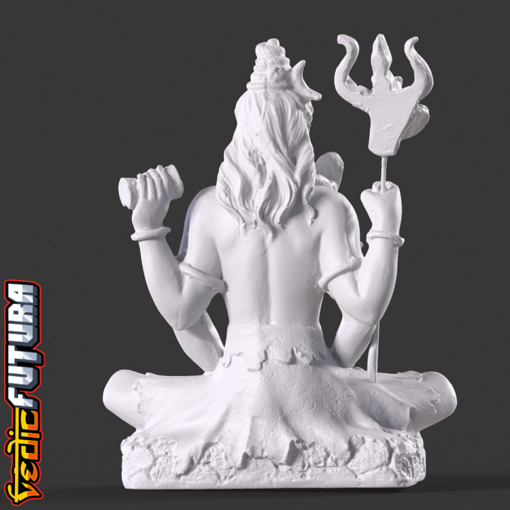 3D Printable Shiva - The First Yogi by VedicFutura