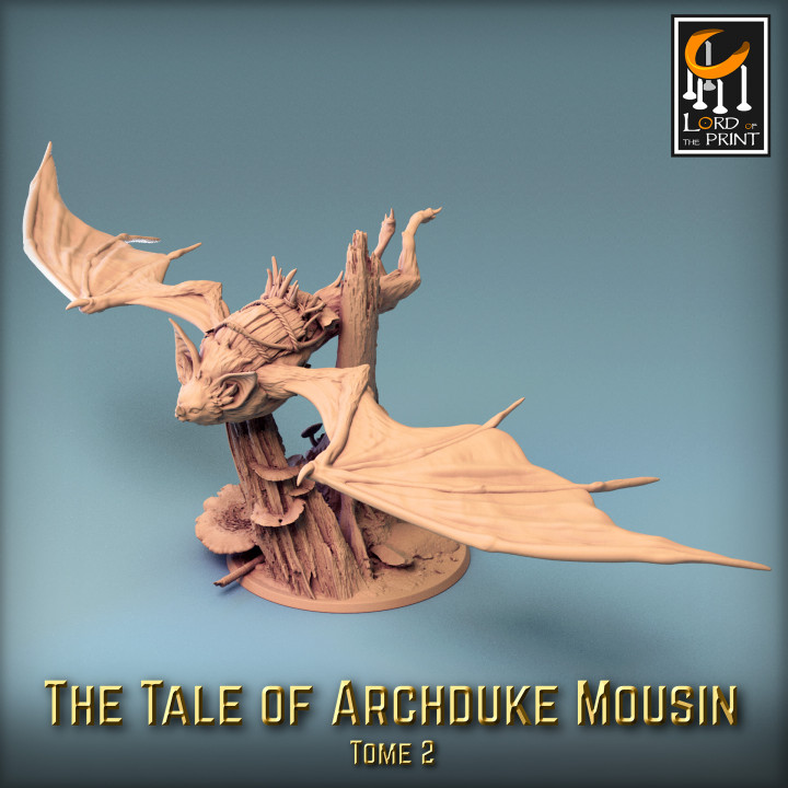3D Printable Mousin Bat Fly by Rescale Miniatures