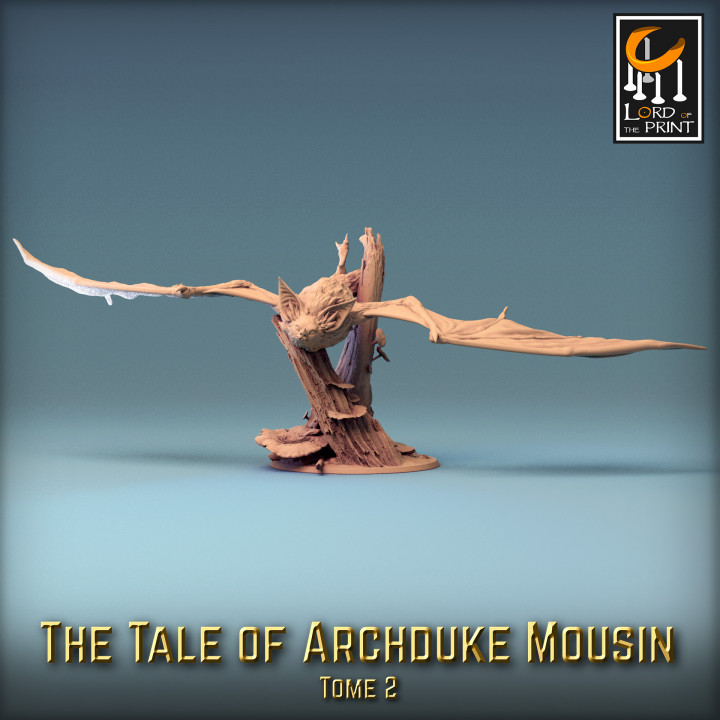 3D Printable Mousin Bat Fly by Rescale Miniatures