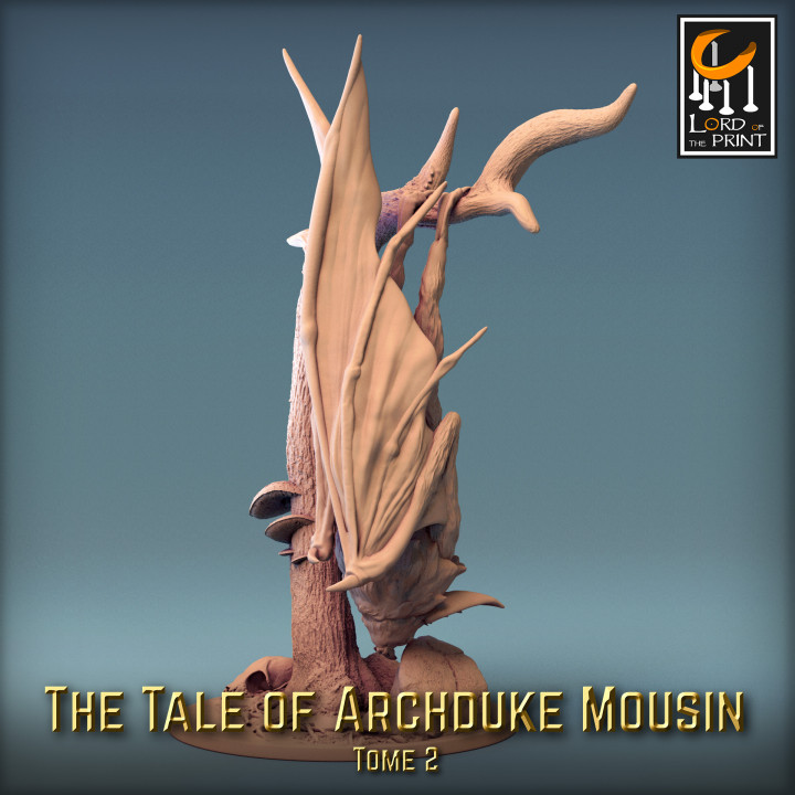 3D Printable Mousin Bat Suspend by Rescale Miniatures