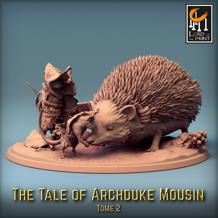 3D Printable Mousin hedgehog by Rescale Miniatures