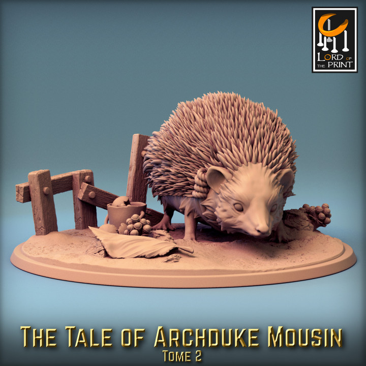 3D Printable Mousin hedgehog by Rescale Miniatures