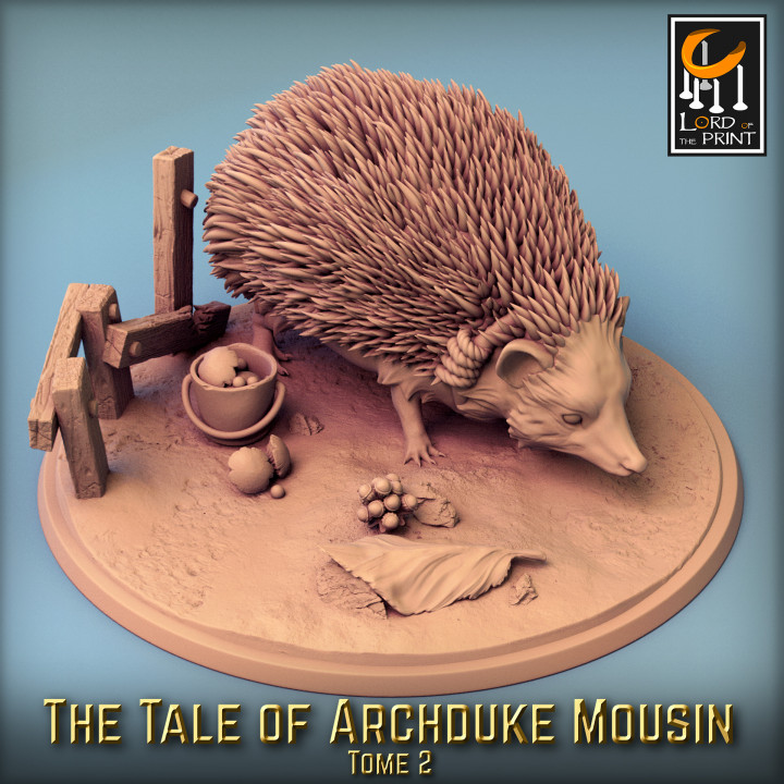 3D Printable Mousin hedgehog by Rescale Miniatures
