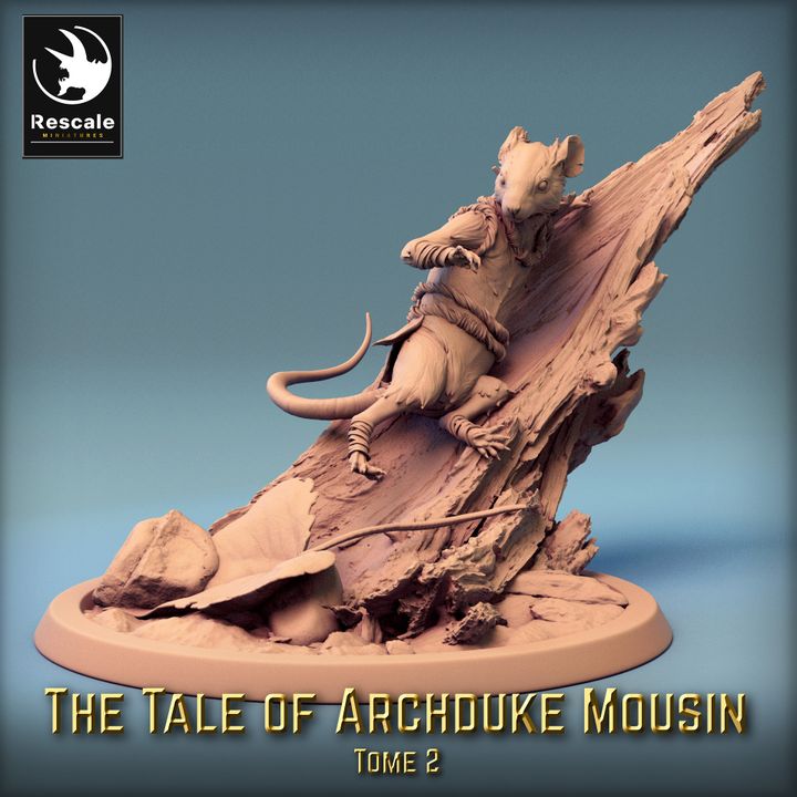 3D Printable Pack Mousin Mouse by Rescale Miniatures