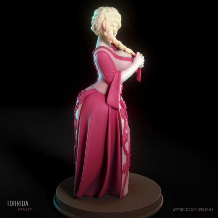 3D Printable Queen Catherine - Adorable Queens 3 by Torrida Minis