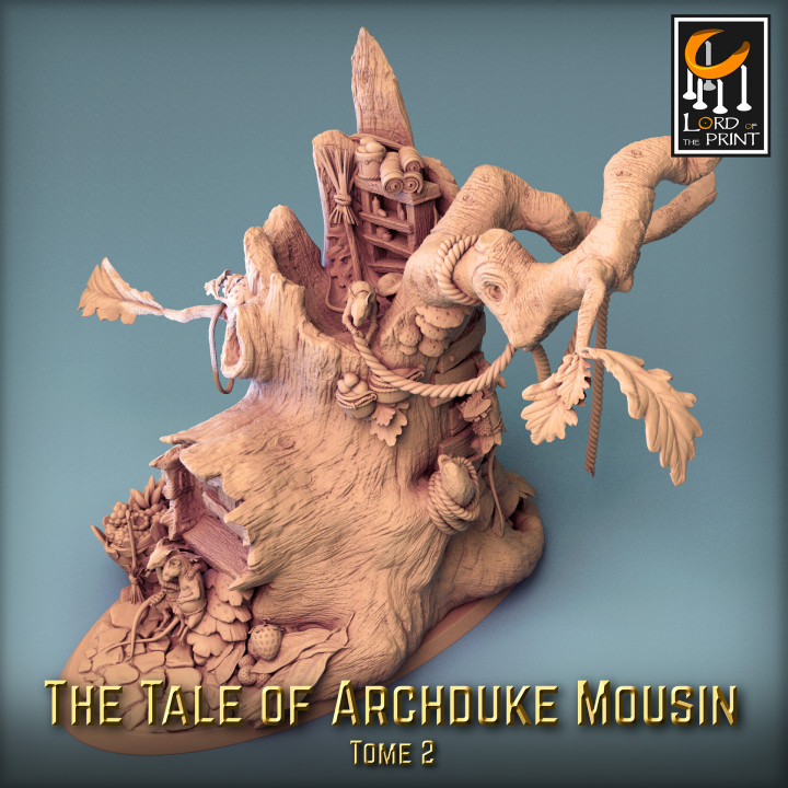 3D Printable Mousin House by Rescale Miniatures