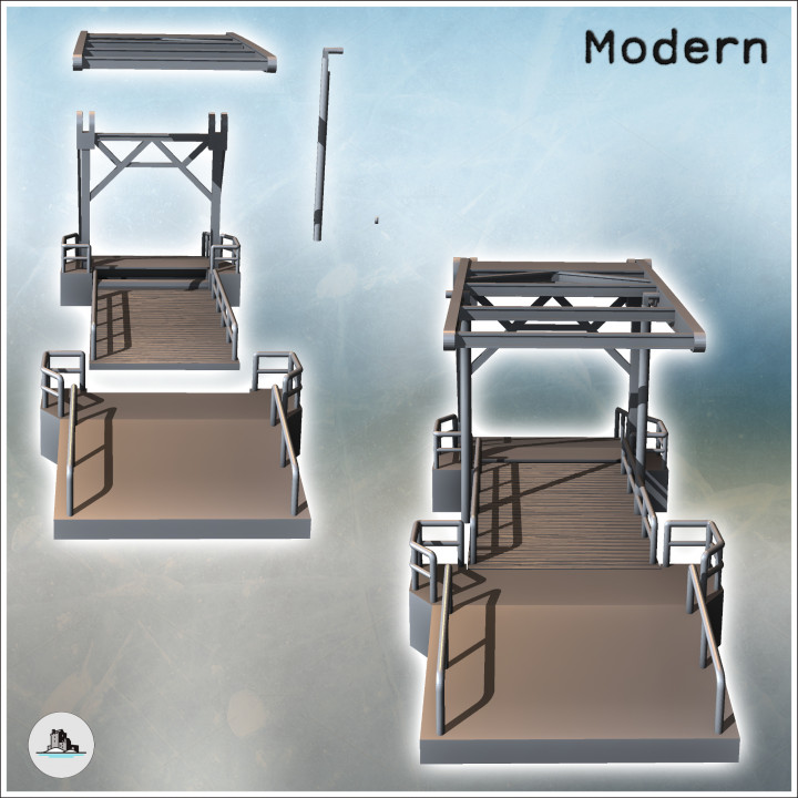 3D Printable Ludendorff Ludendorff-Brücke Bridge (Remagen, Germany ...