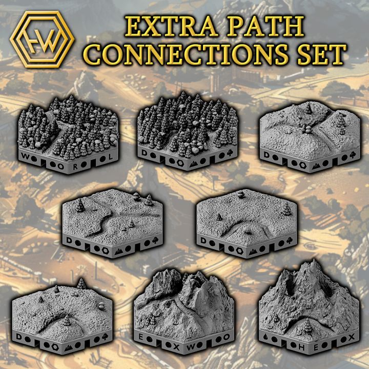 3D Printable Extra Path Connections by Hexworld