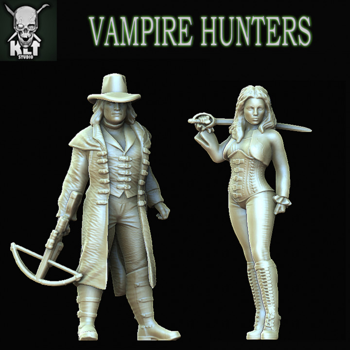 3D Printable Vampire Hunters by KLT Studio
