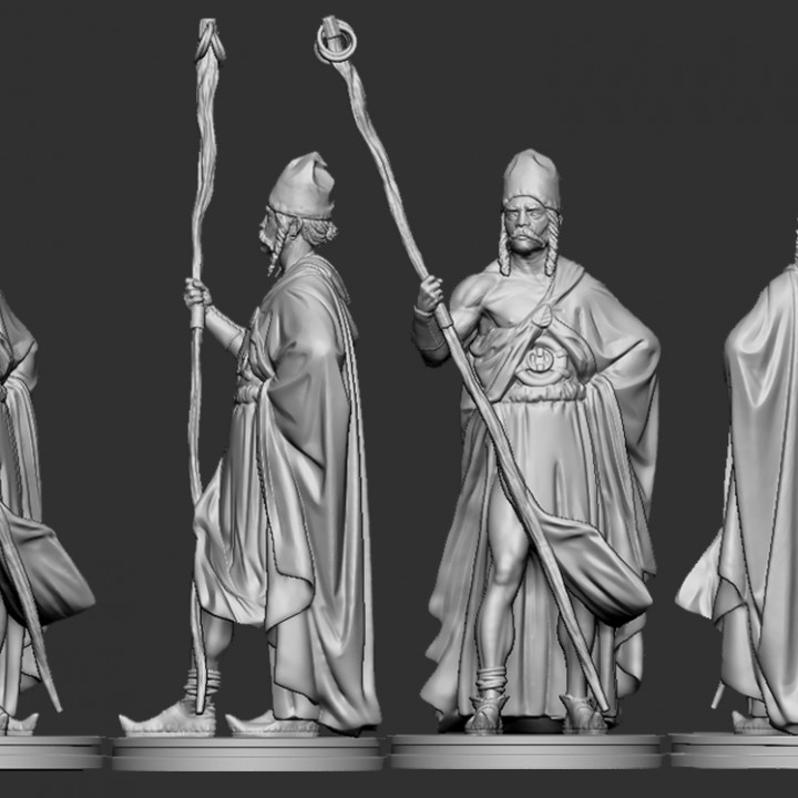 3D Printable SEVEN BLADES PROJECT - ALASTAIR THE WIZARD by Imagenie