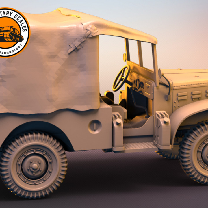3D Printable Dodge WC-51 by MilitaryScales