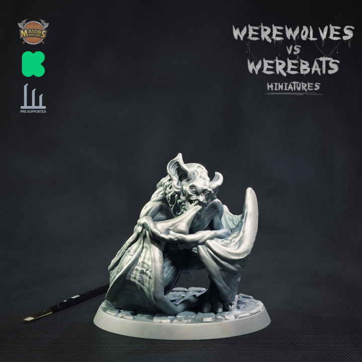 3D Printable Werewolves VS Werebats - full set (29 STL's) by Legends of ...