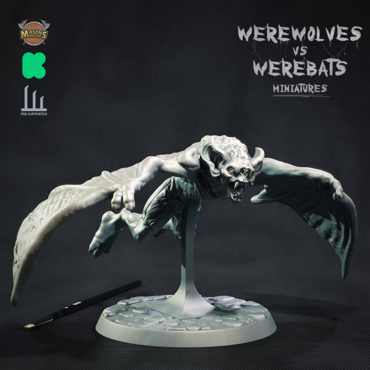 3D Printable Werewolves VS Werebats - full set (29 STL's) by Legends of ...