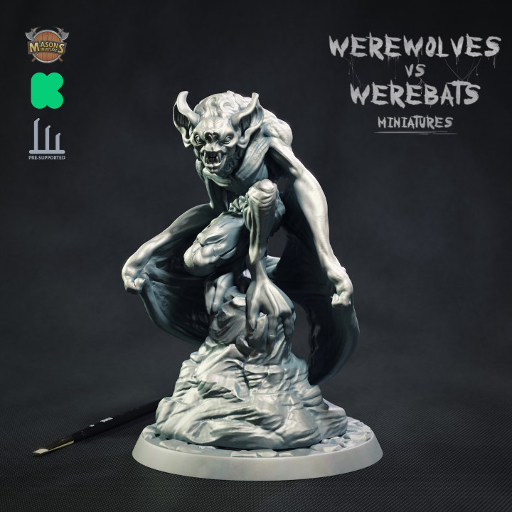 3D Printable Werewolves VS Werebats - full set (29 STL's) by Legends of ...