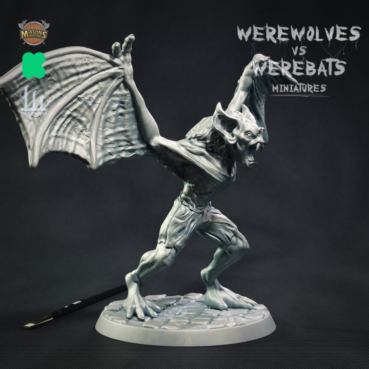 3D Printable Werewolves VS Werebats - full set (29 STL's) by Legends of ...