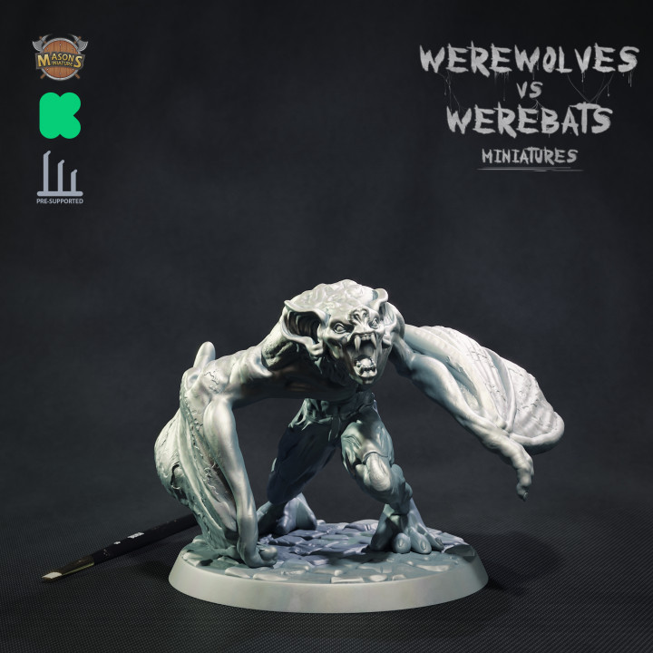 3D Printable Werewolves VS Werebats - full set (29 STL's) by Legends of ...