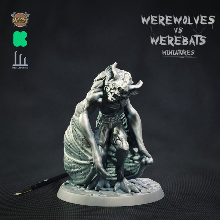 3D Printable Werewolves VS Werebats - full set (29 STL's) by Legends of ...
