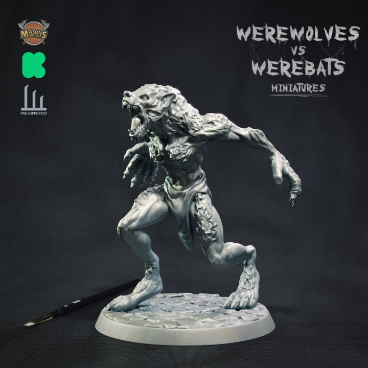 3D Printable Werewolves VS Werebats - full set (29 STL's) by Legends of ...