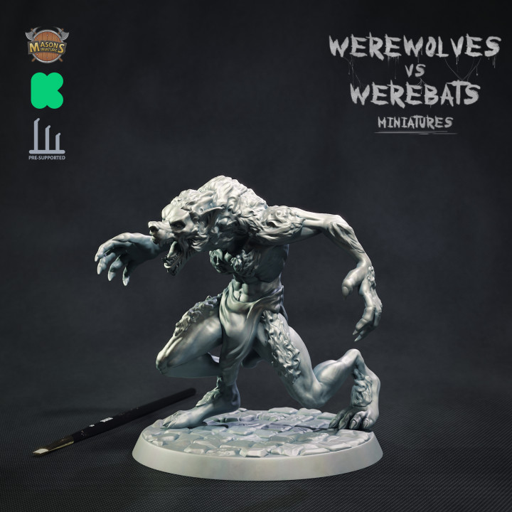 3D Printable Werewolves VS Werebats - full set (29 STL's) by Legends of ...