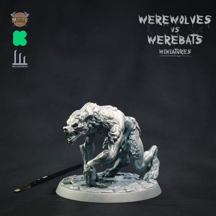 3D Printable Werewolves VS Werebats - full set (29 STL's) by Legends of ...