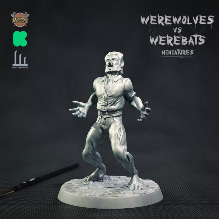 3D Printable Werewolves VS Werebats - full set (29 STL's) by Legends of ...