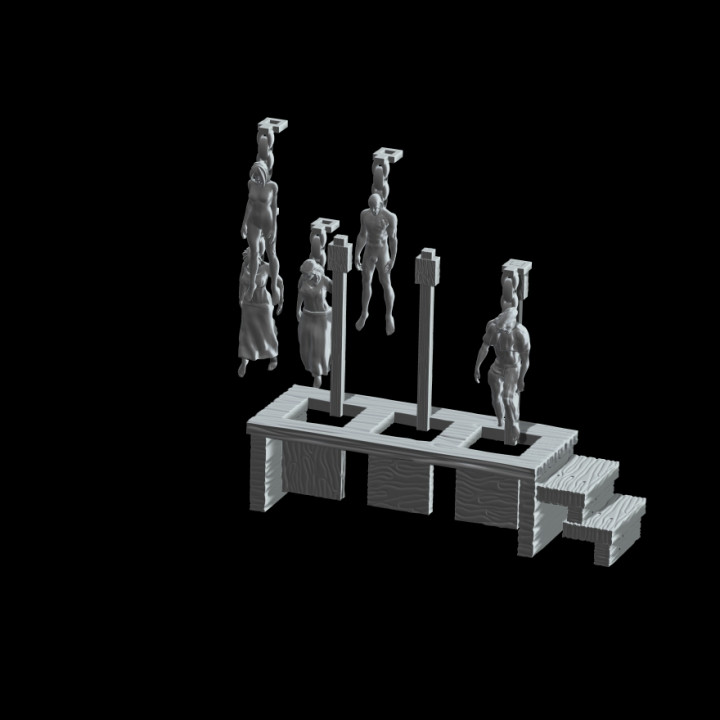 3D Printable Execution Platform by Sin's Miniatures
