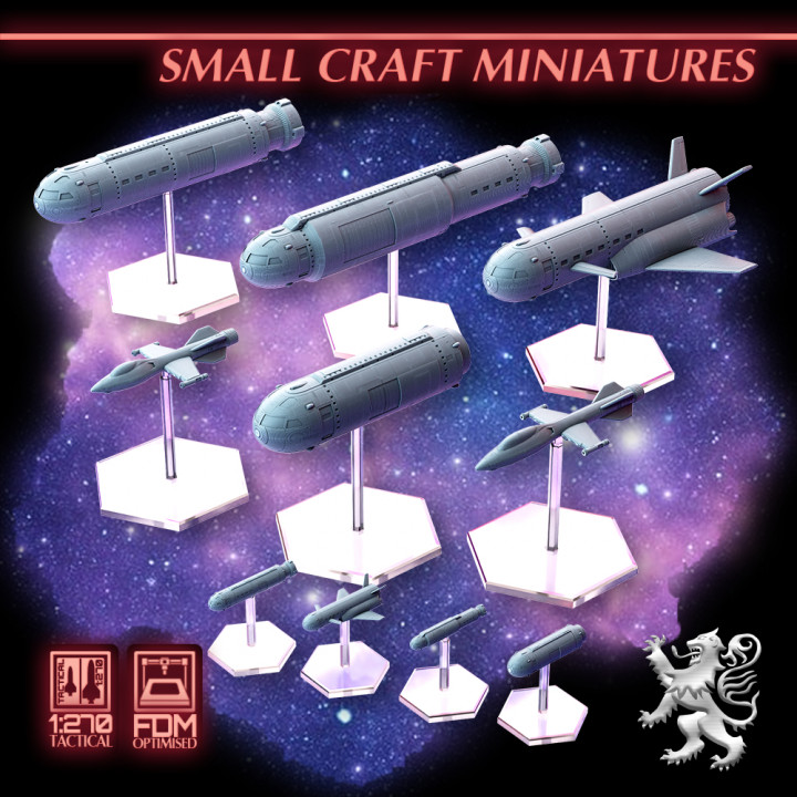3D Printable Small Craft Miniatures by 2nd Dynasty