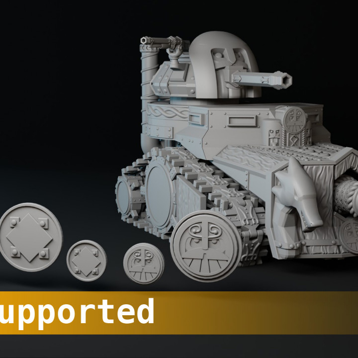3D Printable Dwarf Steam Tank by WombArt