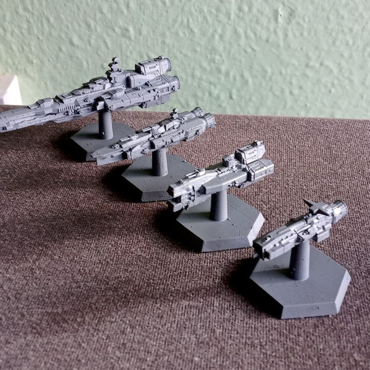 3D Printable I.J.C.N Momo class Destroyer by Carl Woodhall