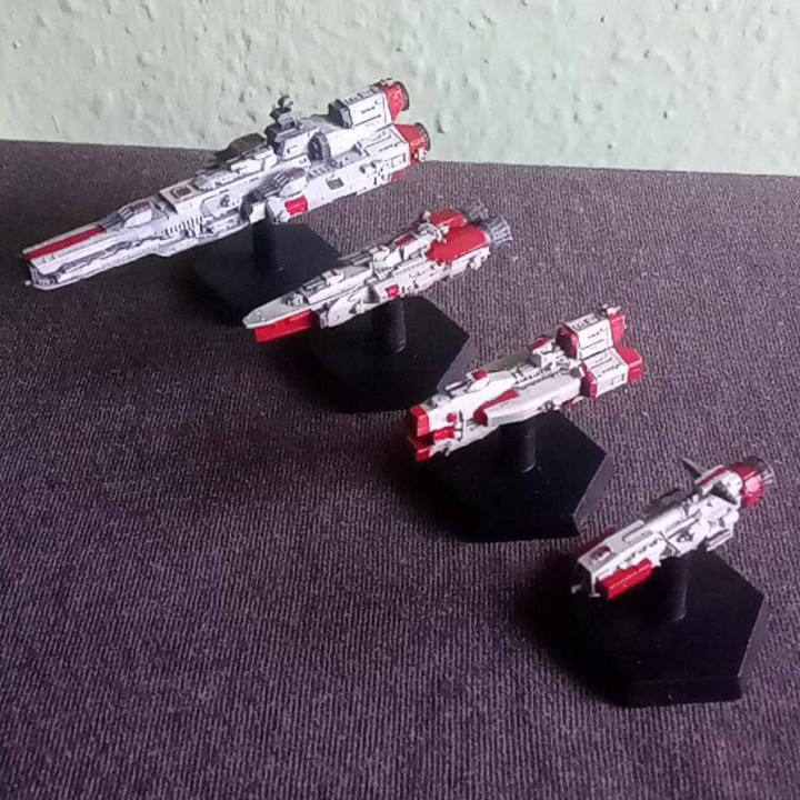 3D Printable I.J.C.N Momo class Destroyer by Carl Woodhall