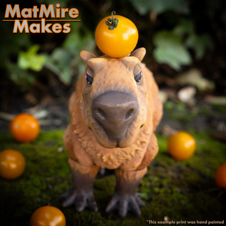 3D Printable Capybara Articulated figure, Print-In-Place Body, Snap-Fit ...