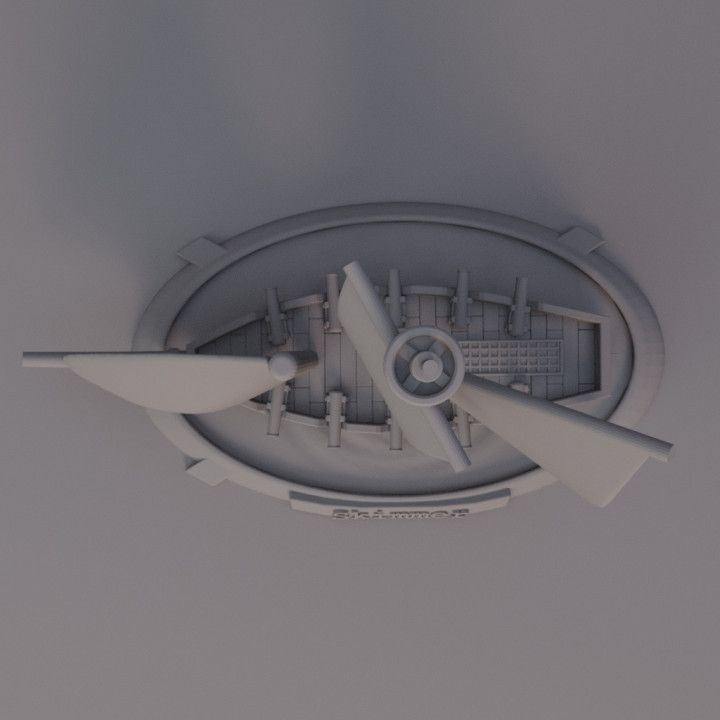 3D Printable Skimmer light ship by The Cackling Kobold Company