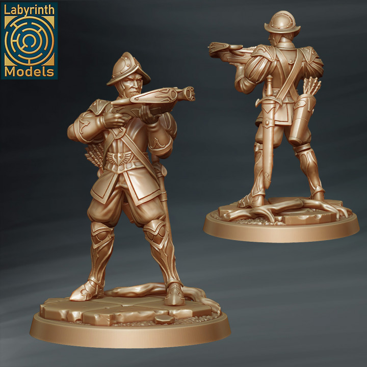 3D Printable Soldiers of the Church - 32mm scale by Labyrinth Models
