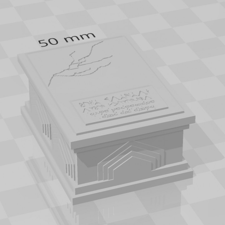 3D Printable The tomb of the Dwarf King and fountain by Thomas Wenzel