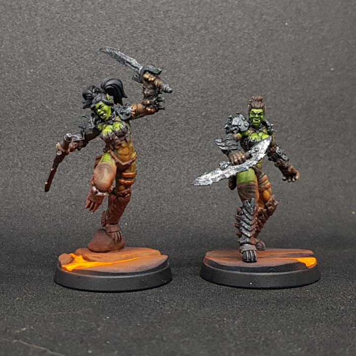 3D Print of Fire and Iron - Orc Assassin B by AshAndStone