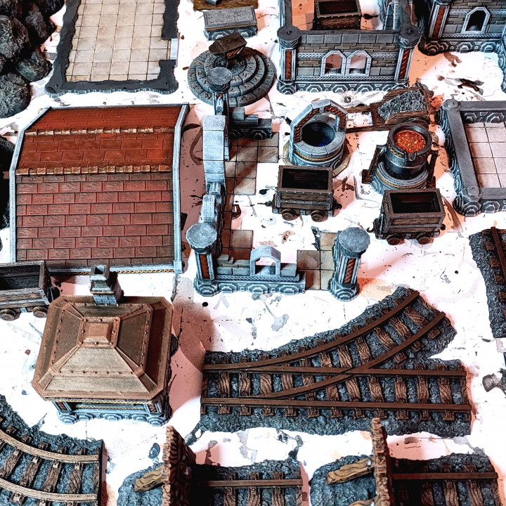 3D Printable [Commercial License] Mining Settlement STL by Dani Amengual