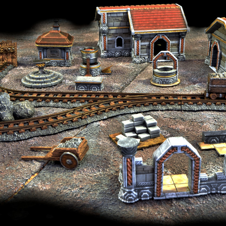 3D Printable [Commercial License] Mining Settlement STL by Dani Amengual
