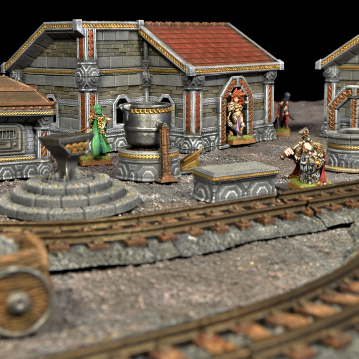 3D Printable [Commercial License] Mining Settlement STL by Dani Amengual