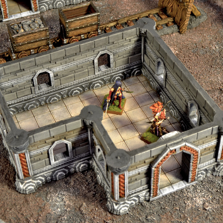 3D Printable [Commercial License] Mining Settlement STL by Dani Amengual