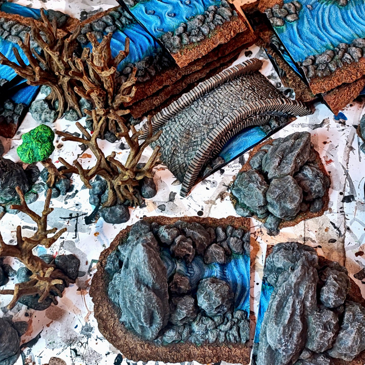 3D Printable [Commercial License] Druidic Settlement STL by Dani Amengual