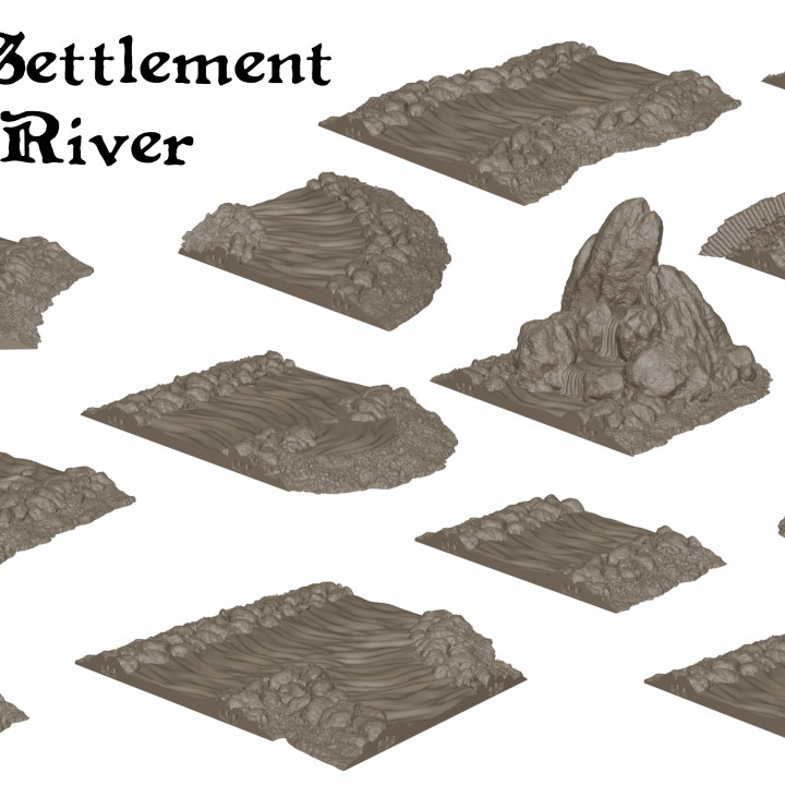 3D Printable [Commercial License] Druidic Settlement STL by Dani Amengual