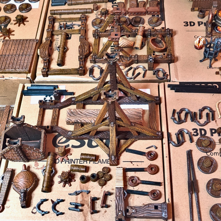 3D Printable [Commercial License] Siege Equipment STL by Dani Amengual
