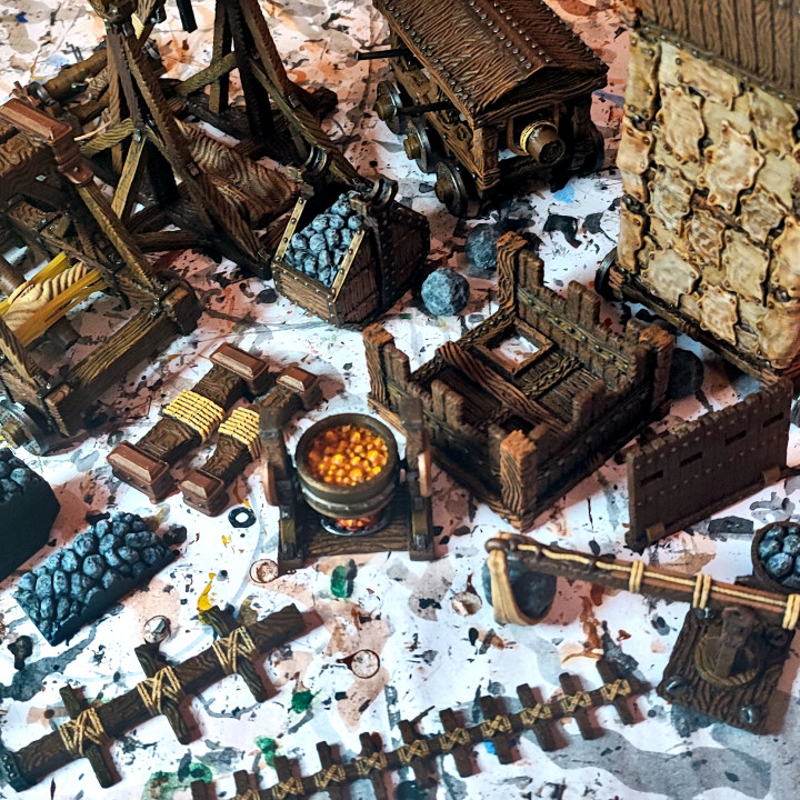 3D Printable [Commercial License] Siege Equipment STL by Dani Amengual